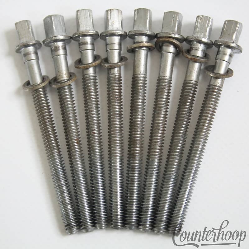 Rogers 8x Tension T-Rods 2 1/2"Chrome Floor/Tom/Snare Drum | Reverb