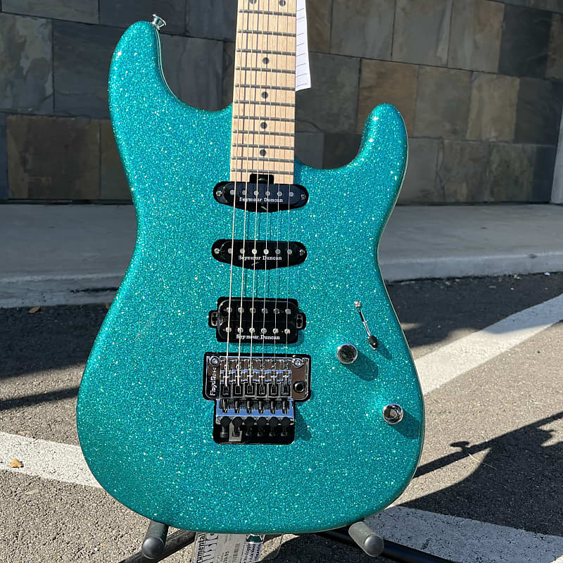 Charvel Pro Mod San Dimas Style 1 HSS FR M Aqua Flake | Reverb