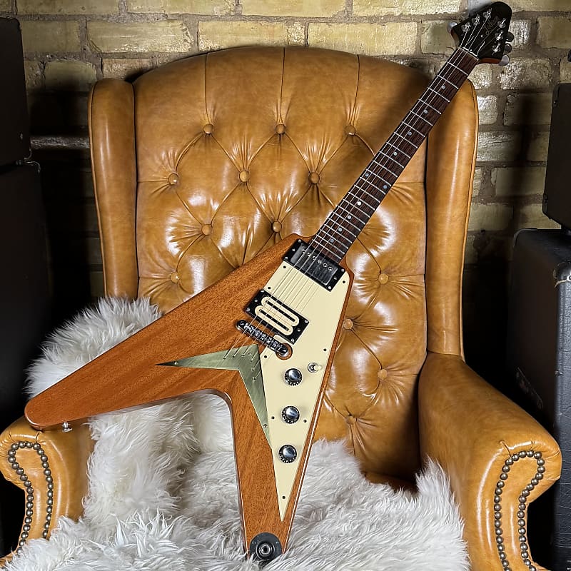 1980 Lothson Flying V Vintage Natural Electric Guitar W/ | Reverb