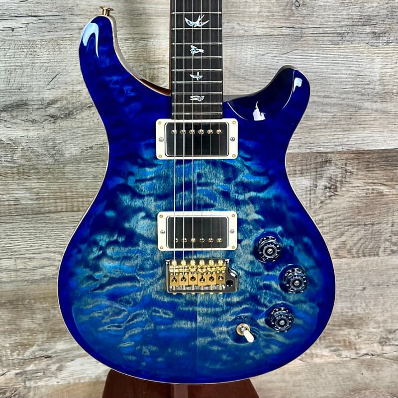 PRS DGT 10 top Quilt Faded Blue Burst Brazilian RW w/case | Reverb