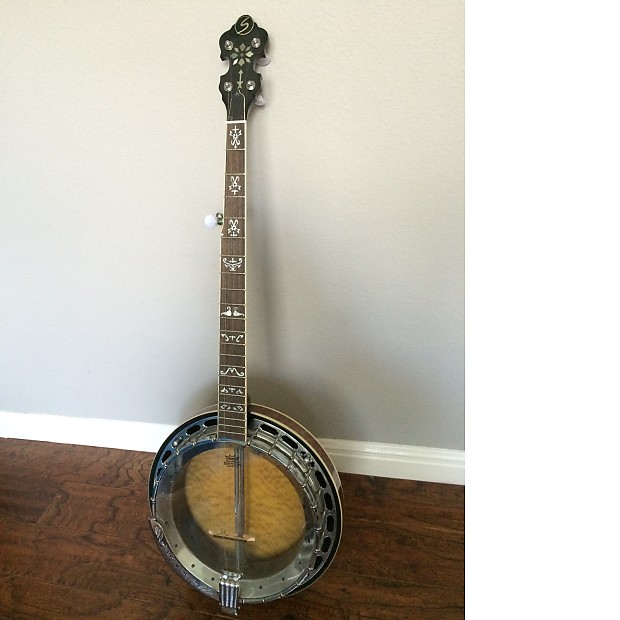 Samick SB 3 2001 Flame Sycamore Banjo | Reverb