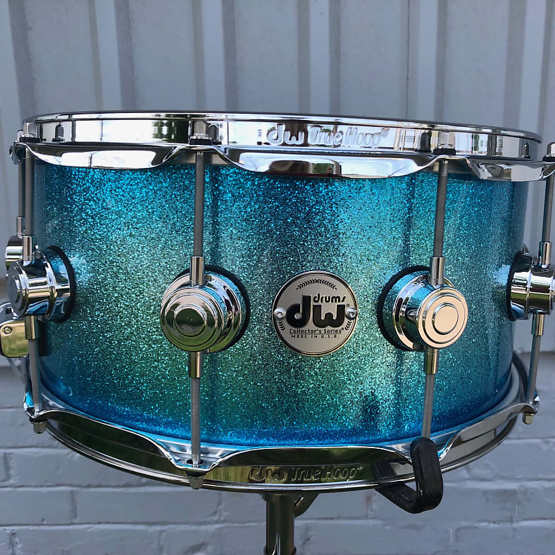 DW Collectors Series Blue Glitz Burst Snare drum 2023 - Blue | Reverb