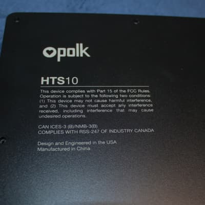 Polk HTS 10 Subwoofer Amplifier Plate | Reverb