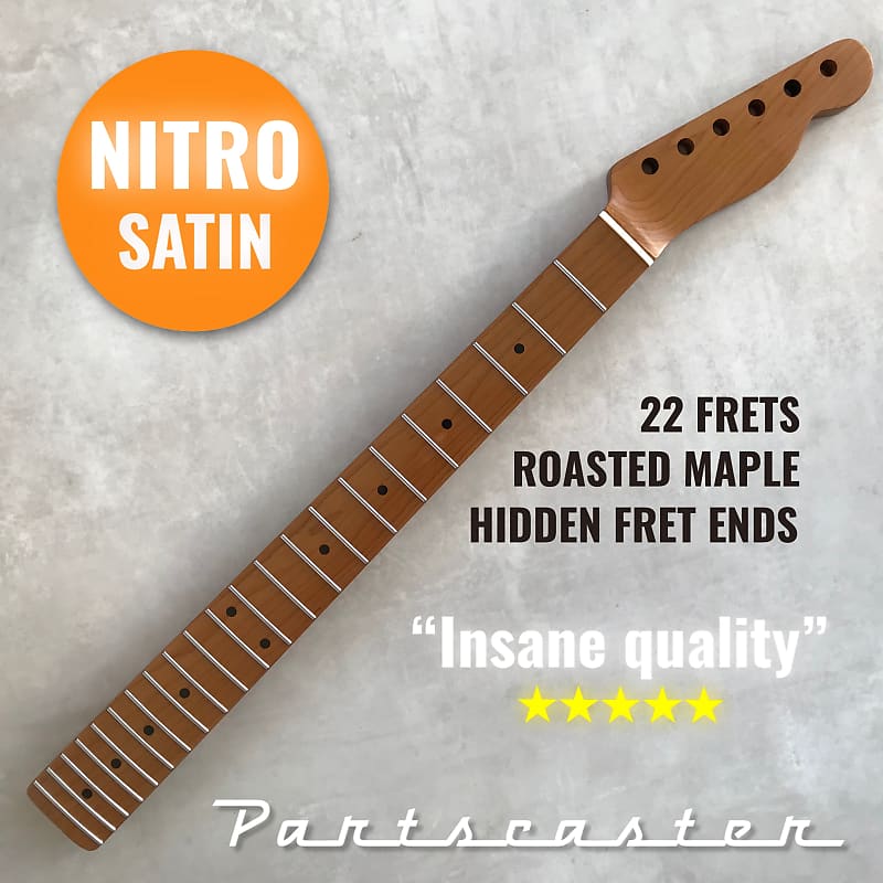 1-piece Roasted Maple neck for Telecaster - Nitro Satin - | Reverb UK