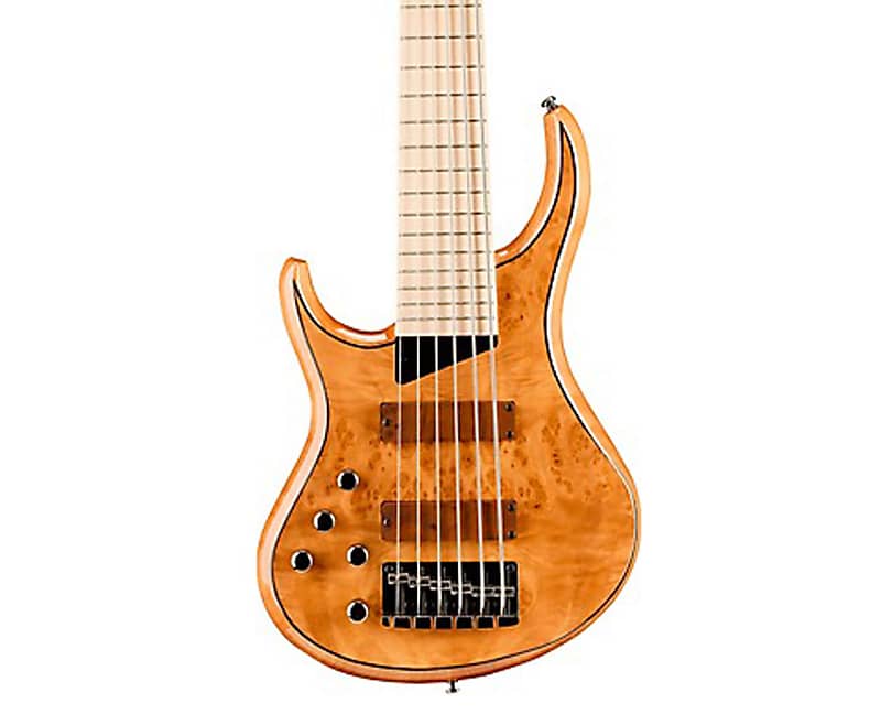 MTD Kingston Z6 6 String Left Handed Bass Natural Gloss | Reverb