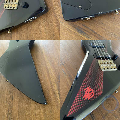 Aria Pro II, Explorer Bass, ZZB Deluxe, Black Thunderbolt, | Reverb