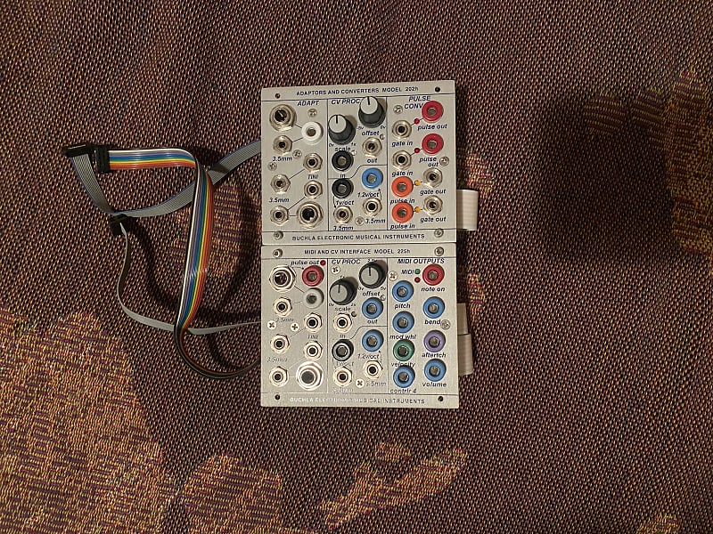 Buchla 202h + 225h Midi CV interface + Utilities Modules | Reverb