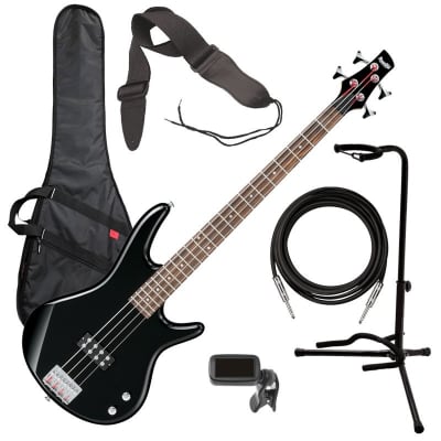 Ibanez GSR100EX 4-String Bass Guitar - Black BASS ESSENTIALS | Reverb