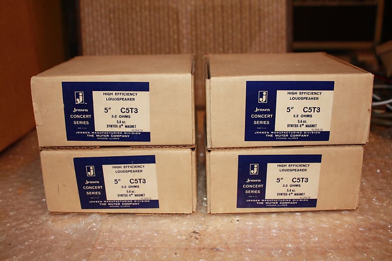 Jensen C5T3, 1970 , Matched Quad, Speakers, 3.2Ohms, Mint | Reverb