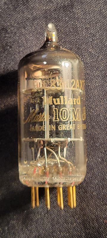 Mullard 12ax7 Ecc83 10M Gold Pin NOS 1962 Yellow Label | Reverb