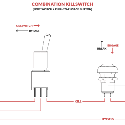 Guitar Momentary Kill Switch Push Button Complete Kit 10MM | Reverb