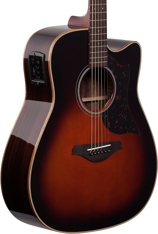 Yamaha A1R Dreadnought Cutaway - Tobacco Brown Sunburst | Reverb