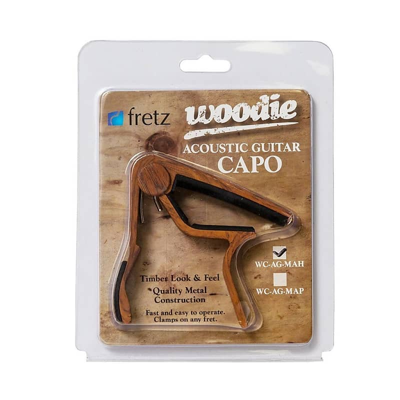 Guitar Capo - Mahogany Fretz Woodie Acoustic Wood Look | Reverb