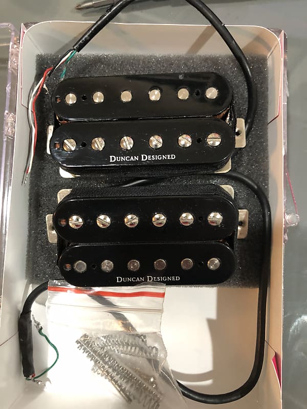 Duncan Designed Humbucker Set Black HB103B and HB101N | Reverb