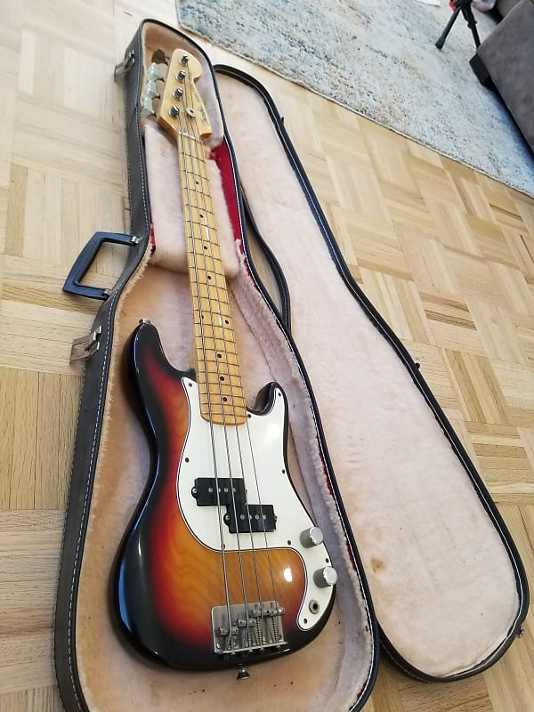 Tender Short Scale P Bass 70's - Sunburst | Reverb