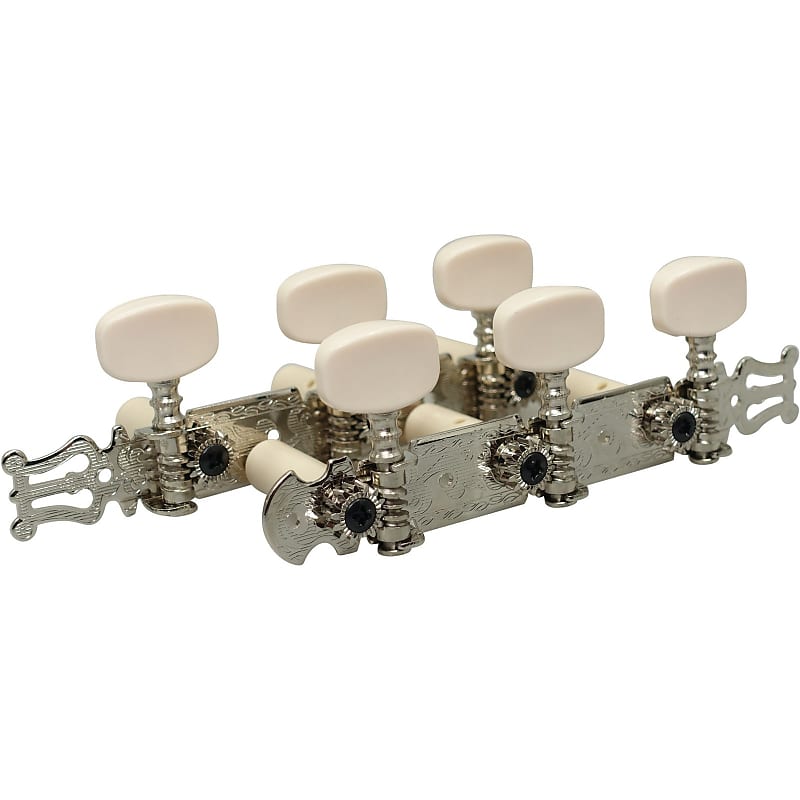 Allparts TK-0125-001 Classical Tuner Set with Square White | Reverb