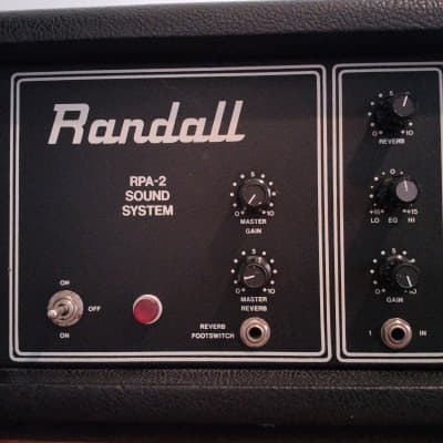 Randall RPA-2 Four Channel 100 Watt Powered Mixer Made in | Reverb UK