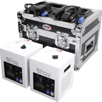 BlitzzFX Set of two Cold Spark Machines with White Covers and | Reverb