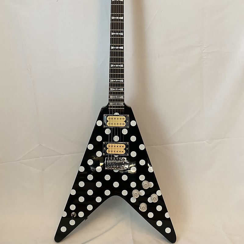 Randy Rhoads V black/white Polka Dot | Reverb