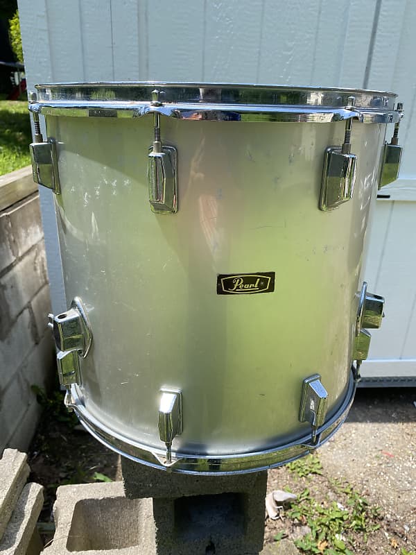 Pearl vintage 16” silver Floor tom 1970s | Reverb