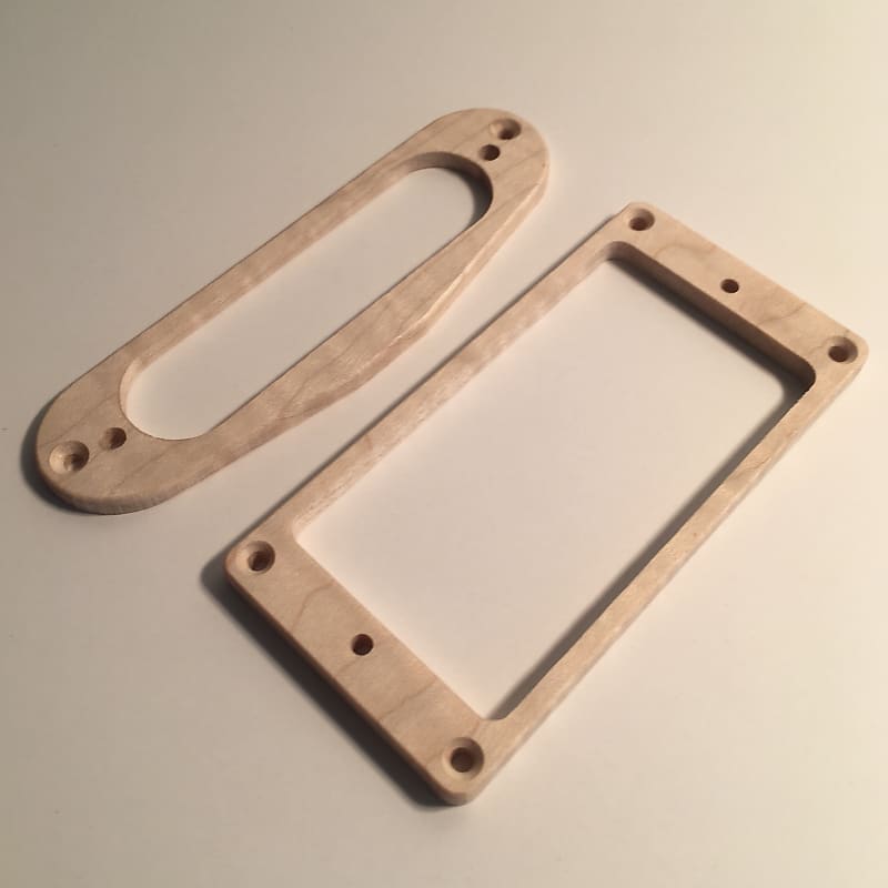 Guilford Flame Maple Flat H/S Humbucker Strat Pickup Ring | Reverb