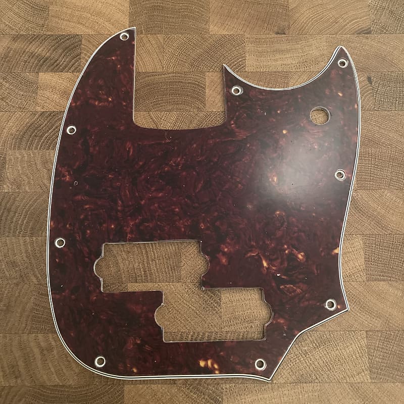 Fender Mustang Bass - Tortoise Shell Pickguard | Reverb