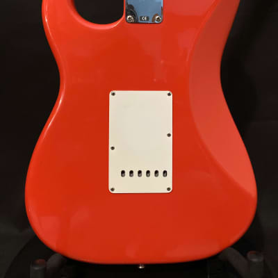 Fender Stratocaster Fiesta Red Nitro Finish Maple Neck Made | Reverb