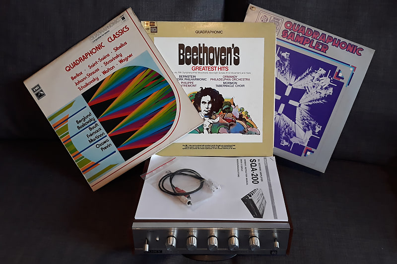 Sony SQA-200 SQ Quadraphonic Decoder-Amplifier and System | Reverb