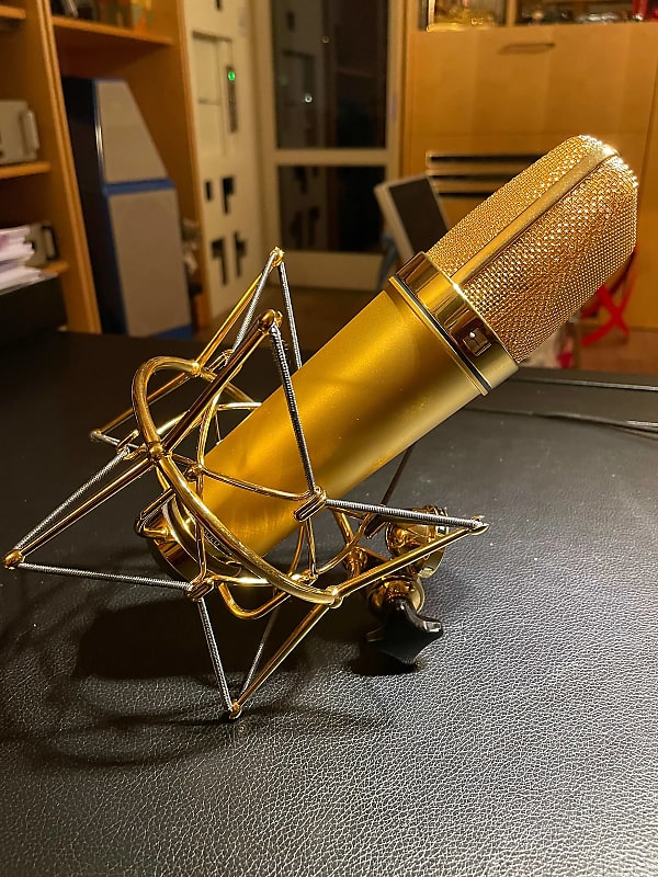 NEUMANN U87 GOLD MICROPHONE SUPER RARE VINTAGE COLLECTORS | Reverb