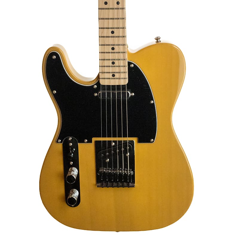 Squier Affinity Telecaster LH Left handed maple neck, black | Reverb