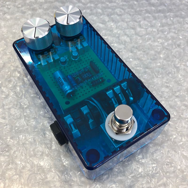 Silicon Fuzz Face Clone guitar pedal BC108 in Transparent | Reverb