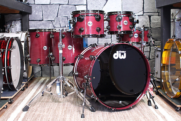 DW Purple Heart 6Pc Drum Set | Reverb