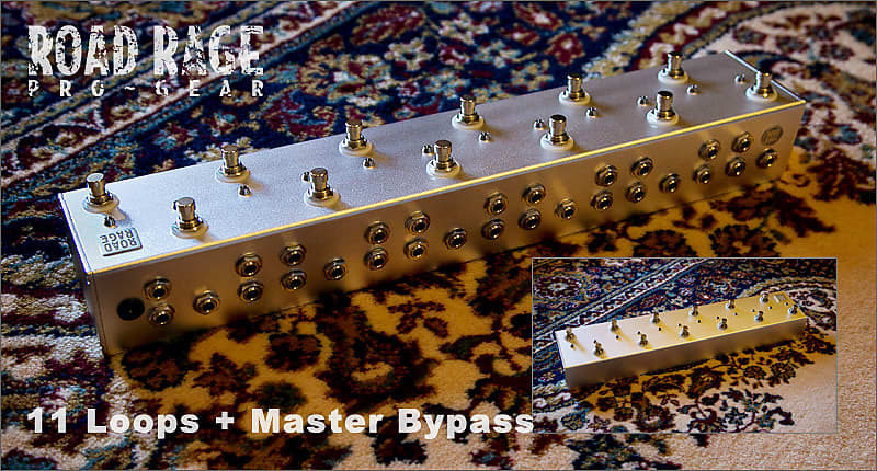 Road Rage 11 Loop + Master Bypass Staggered Angled Style True | Reverb