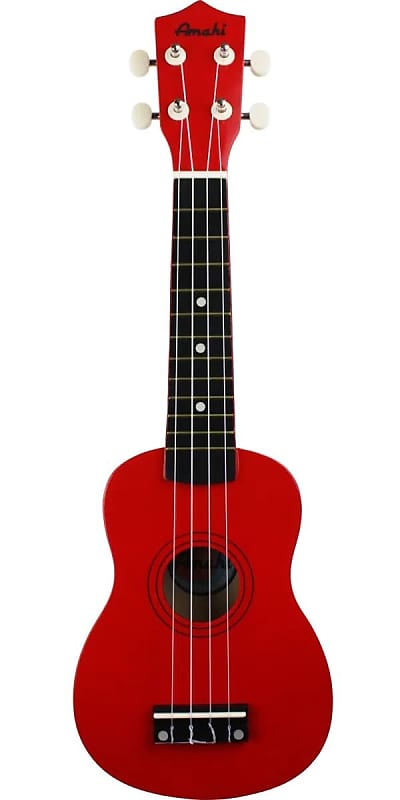 Amahi Fine Instruments Soprano Ukulele w/Gig Bag (Red Apple) | Reverb