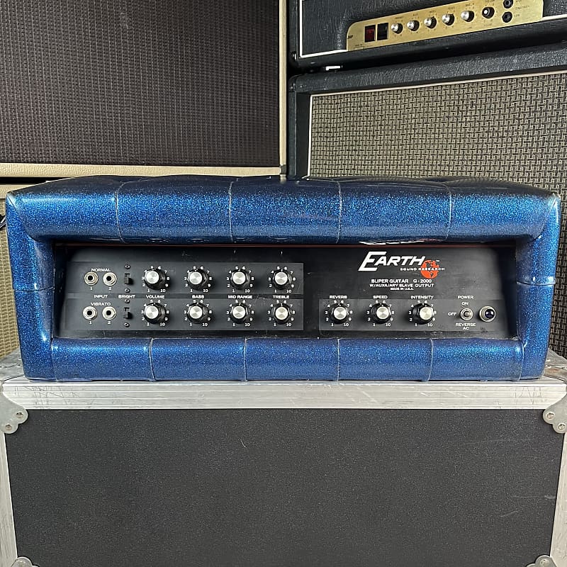 1970s Earth Sound Research G2000 Super Guitar Vintage Blue | Reverb