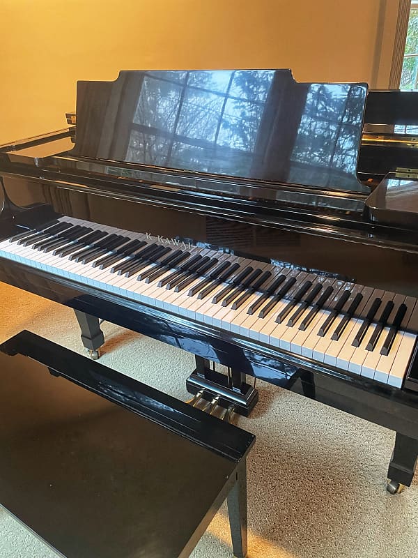 Kawai KG-2C Grand Piano 1977 - High Gloss Black | Reverb