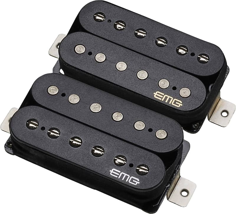 EMG Retro Hot 70 Active Humbucker Pickup Set, Black | Reverb