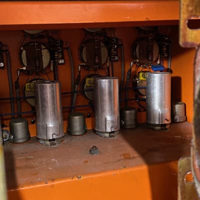 Vintage 1960s Orange Matamp 200w KT88 PA 5 Channel Mixer | Reverb