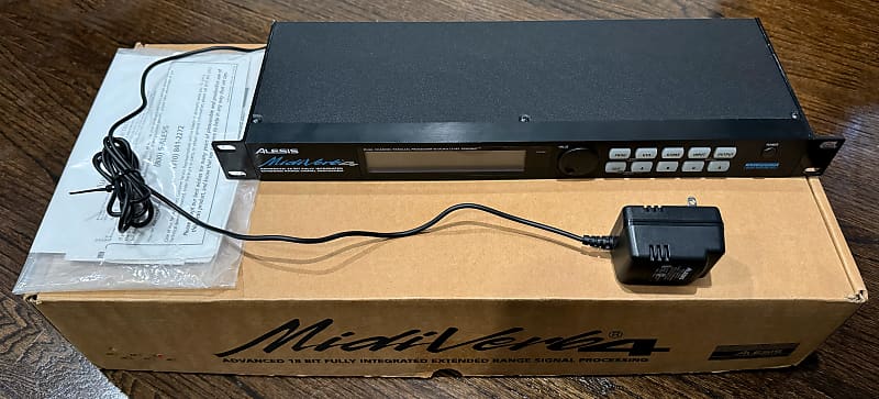 Alesis MIDIVerb 4 Digital Effects Processor Rack - Box and PS | Reverb