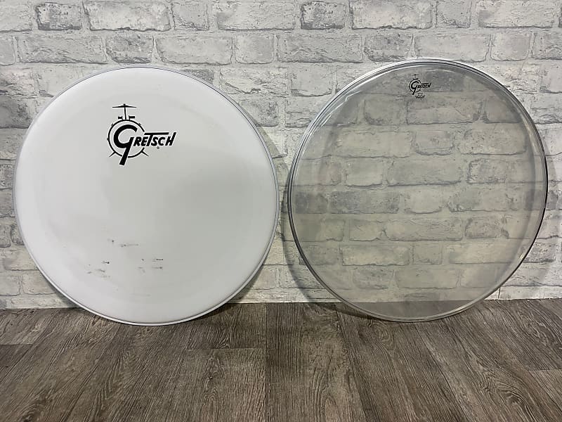Gretsch by Remo Bass Drum Heads Skins Set Of 2 22” #EP30 | Reverb