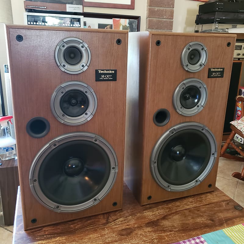Technics SB CR77 ThreeWay Floor Speakers, 200Watts, 1982, | Reverb