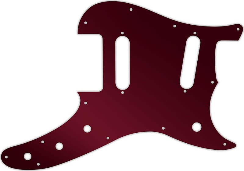 WD Custom Pickguard For Fender Duo-Sonic Offset SS #10R Red | Reverb