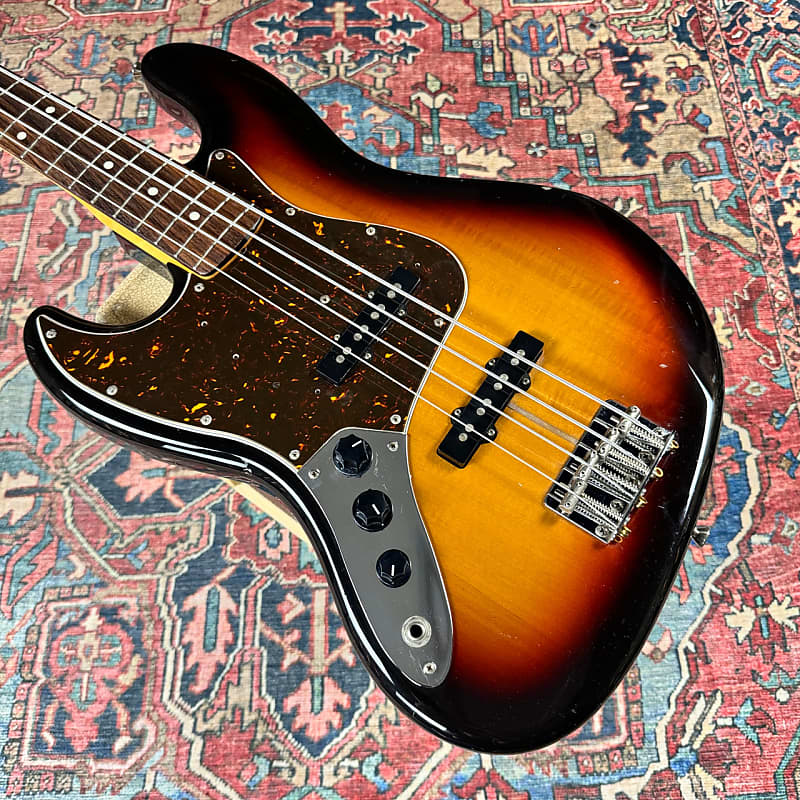 1995 Fender 62 Vintage Reissue Lefty Jazz Bass JB-62LH 3TS | Reverb