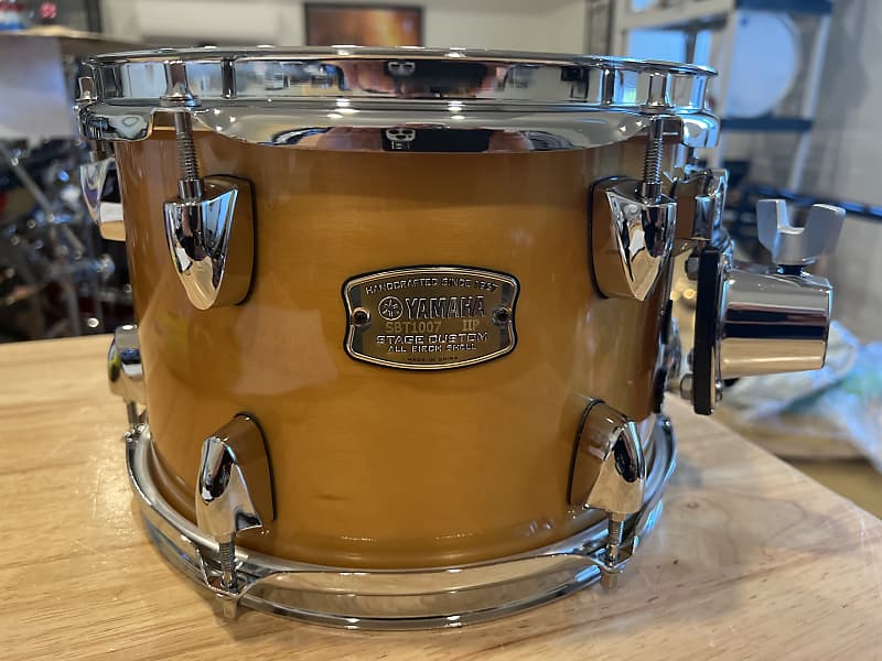 Yamaha 10” x8” rack Tom custom - Natural lacquer finish | Reverb