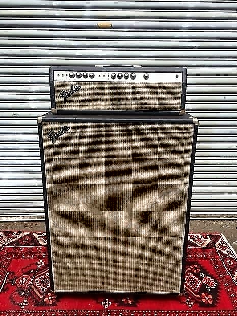 Fender Bassman 135 Head and speaker cabinet matching stack | Reverb