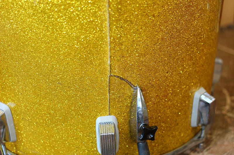 1960's Trixon 'Telstar' outfit in Yellow Sparkle | Reverb