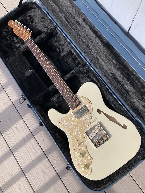 Buzzcaster Lefty Thinline MJT 2024 - Cream relic Nitro | Reverb