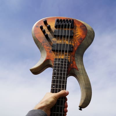 Schecter DIAMOND SERIES Riot-5 - Inferno Burst 5-String | Reverb