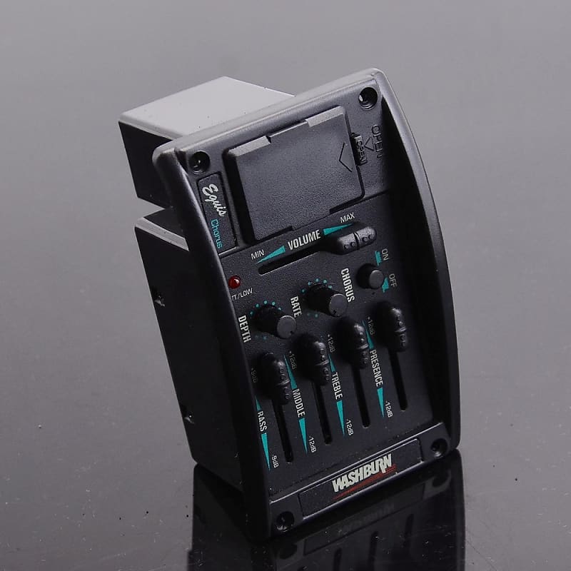 Washburn Acoustic Guitar EQ Preamp Wide Pickup | Reverb