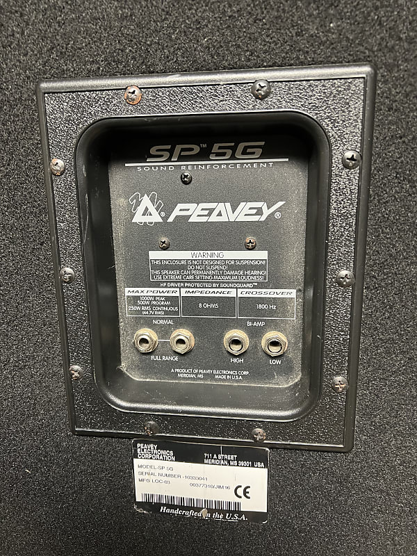 Pair of Peavey SP5G loudspeaker | Reverb